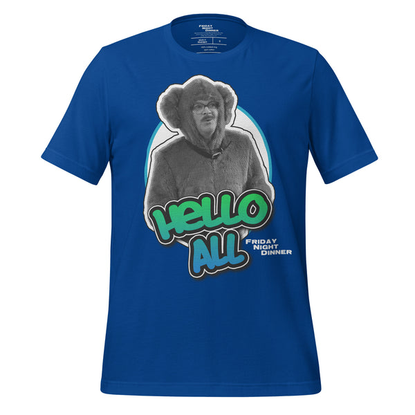 Jim Hello All Unisex T-Shirt - Fridaynightdinnershop