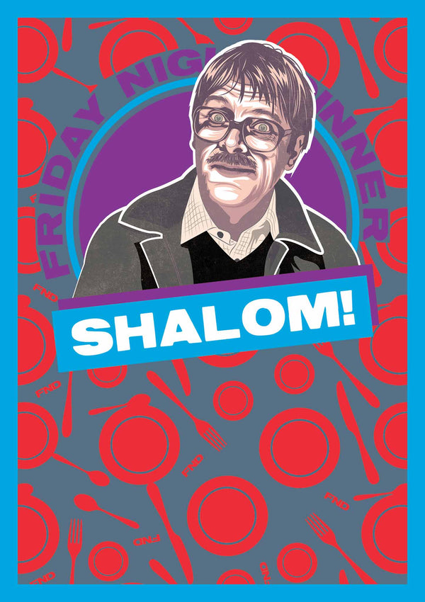 Shalom! Greetings Card - Fridaynightdinnershop